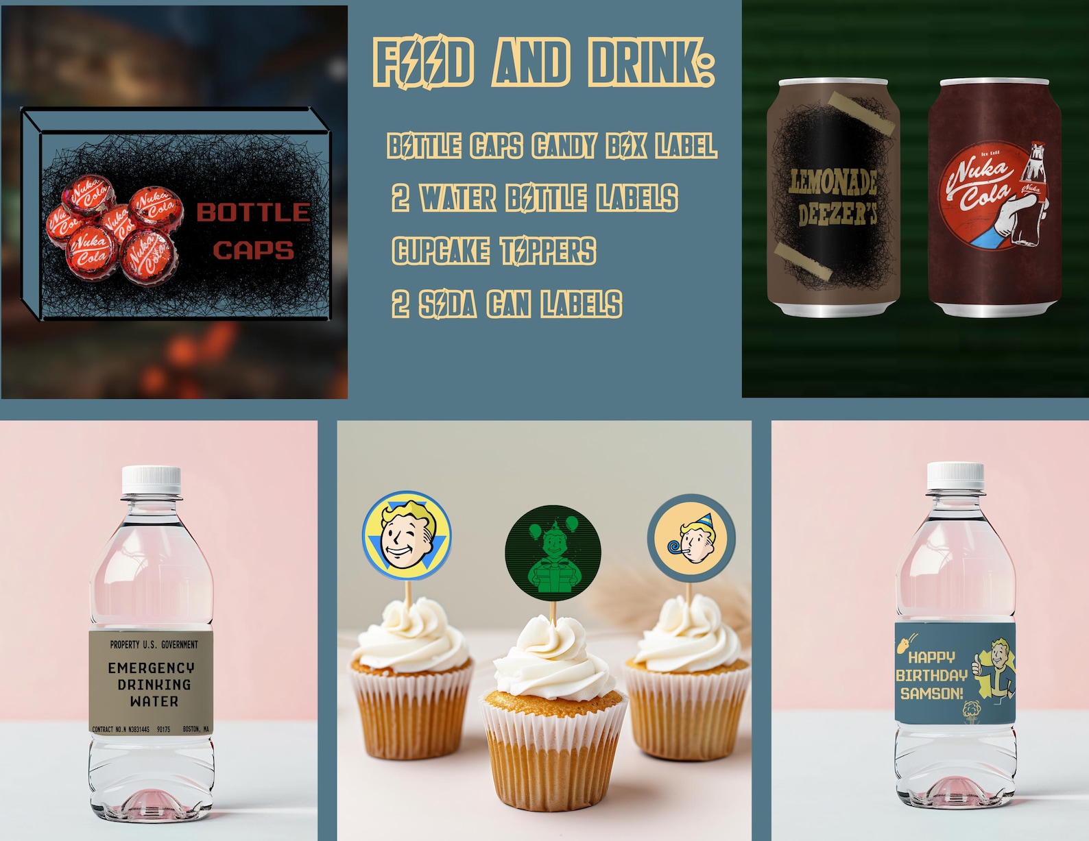 Fallout Birthday Party Bundle | Instant Download | Editable Template ...