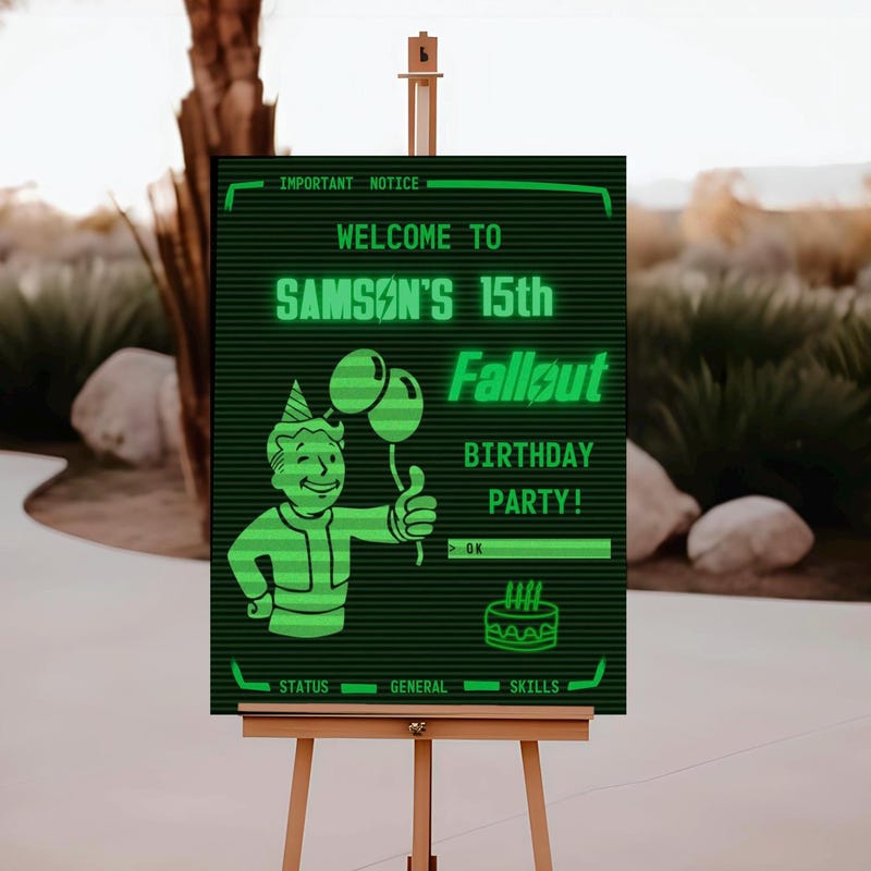 Fallout Invitation - Etsy