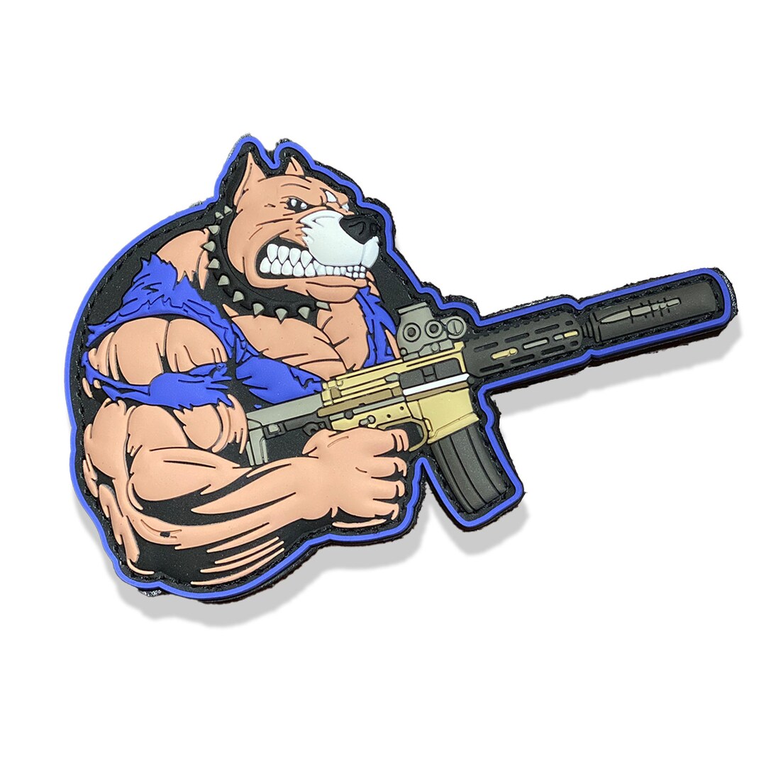 2A Pitbull Armed Animals 3D PVC Morale Patch Velcro - Etsy