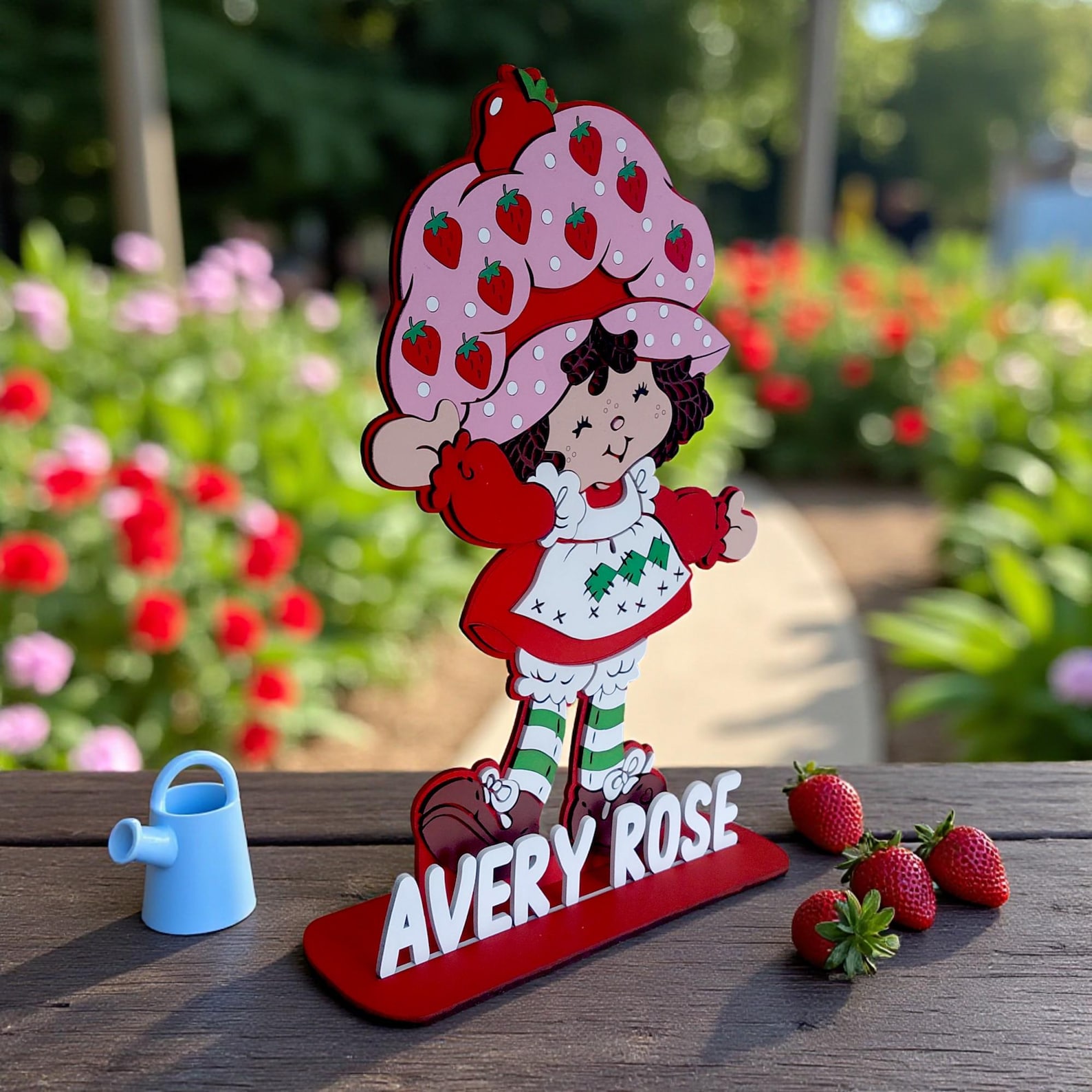 Strawberry Shortcake Wood Centerpieces - Wood Name - Party ...