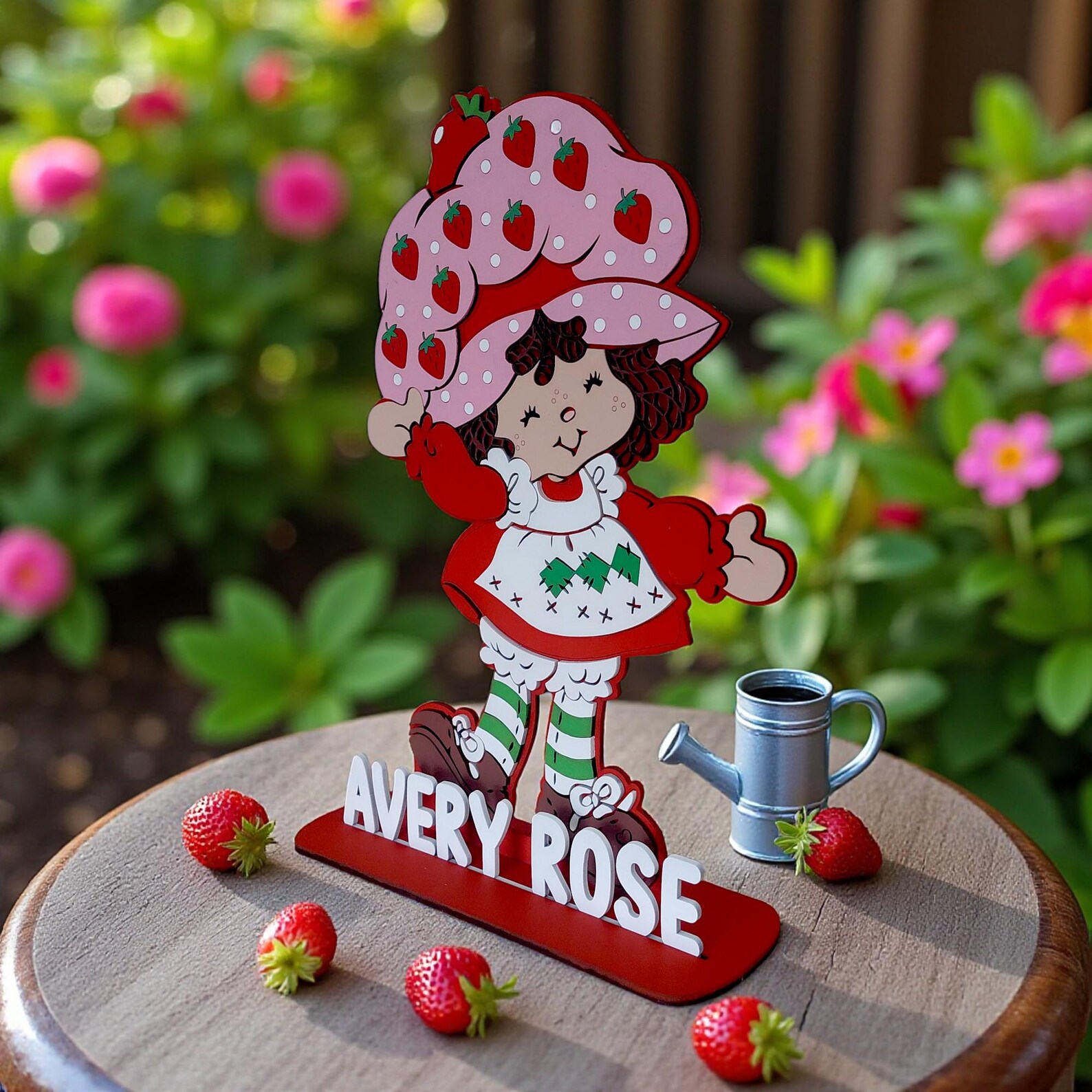 Strawberry Shortcake Wood Centerpieces - Wood Name - Party ...