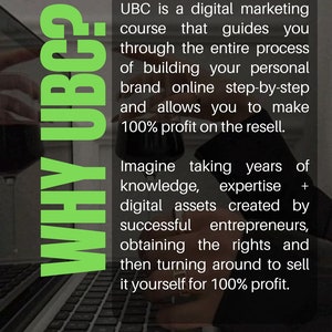 UBC - the Ultimate Branding Course With Master Resell Rights + 100% ...