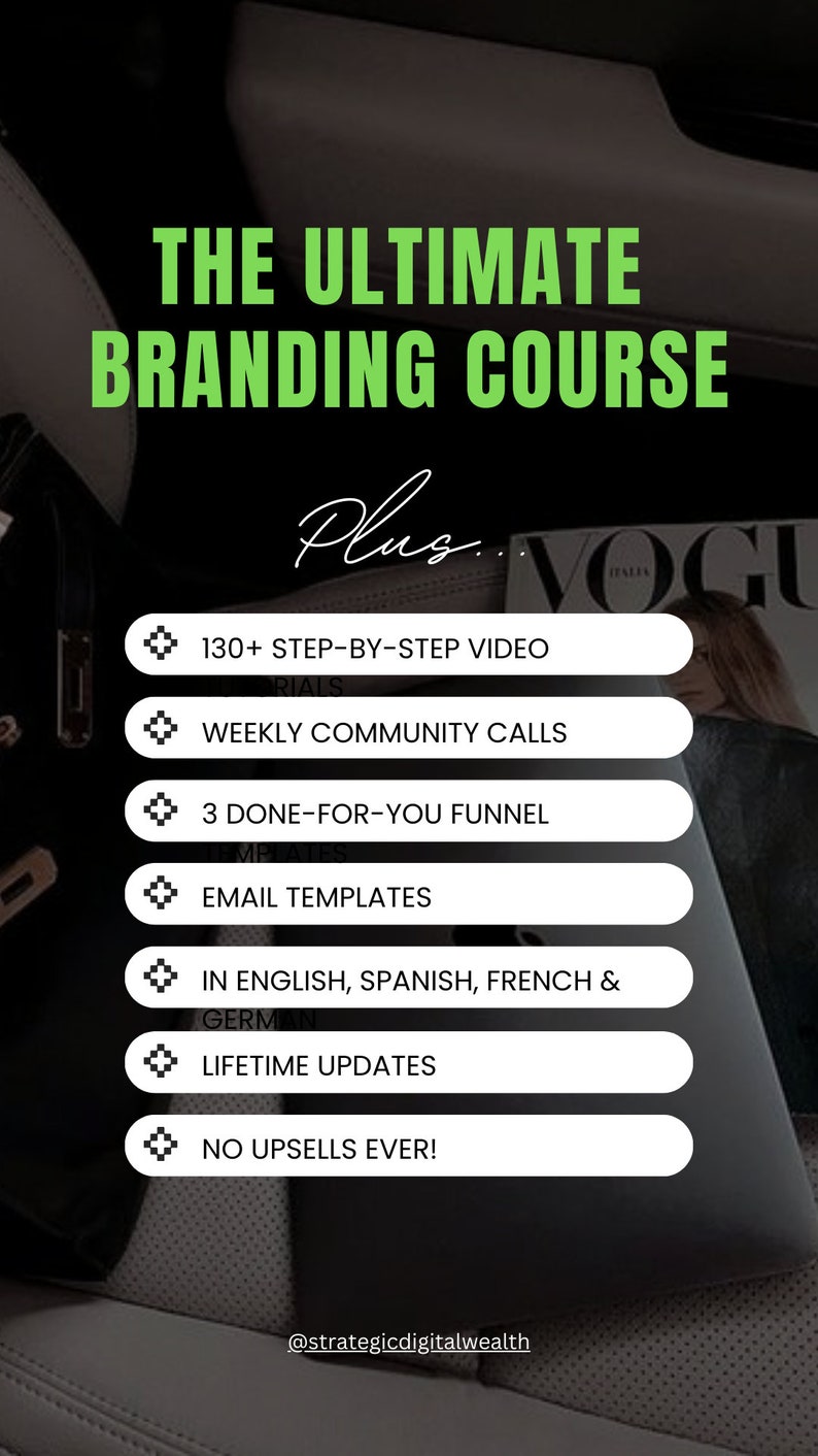 UBC - the Ultimate Branding Course With Master Resell Rights + 100% ...