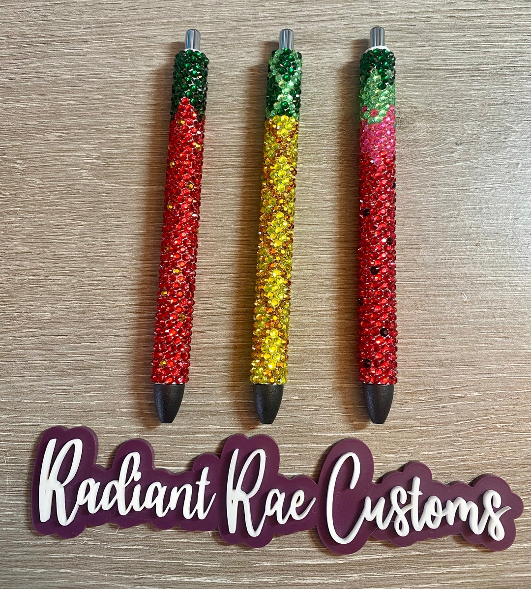Fruit Medley 3 Piece Pen Set - Etsy