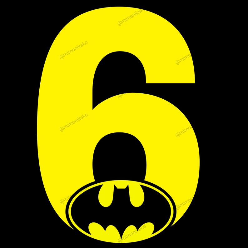 Printable Batman Numbers 1-9 | Downloadable PDF and PNG | Children's ...