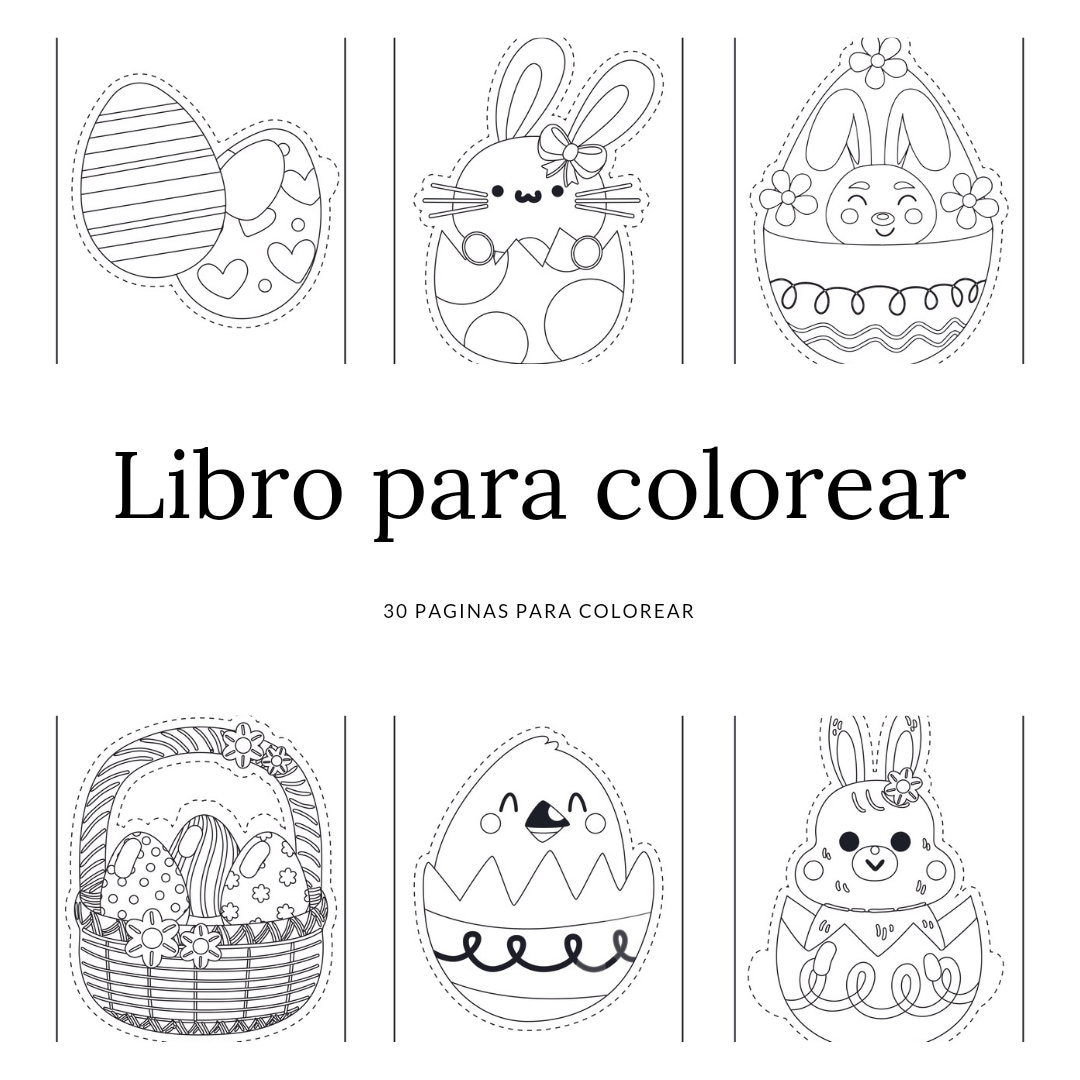 30 EASTER Coloring Pages. Coloring Book Easter for Kids - Etsy