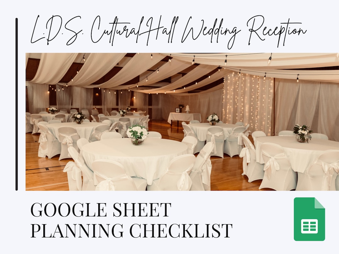 LDS Cultural Hall Transformation Checklist for Wedding Receptions ...