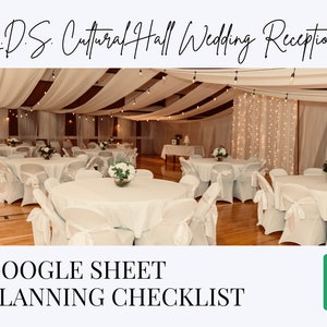 LDS Cultural Hall Transformation Checklist for Wedding Receptions ...