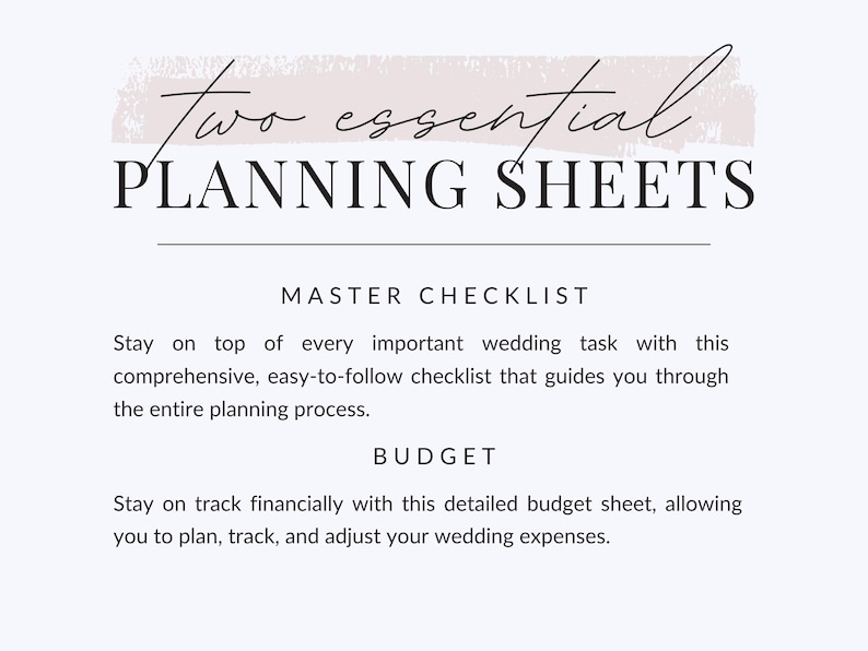 LDS Temple Wedding Planning Checklist & Budget Tracker | 2 Google Sheet ...