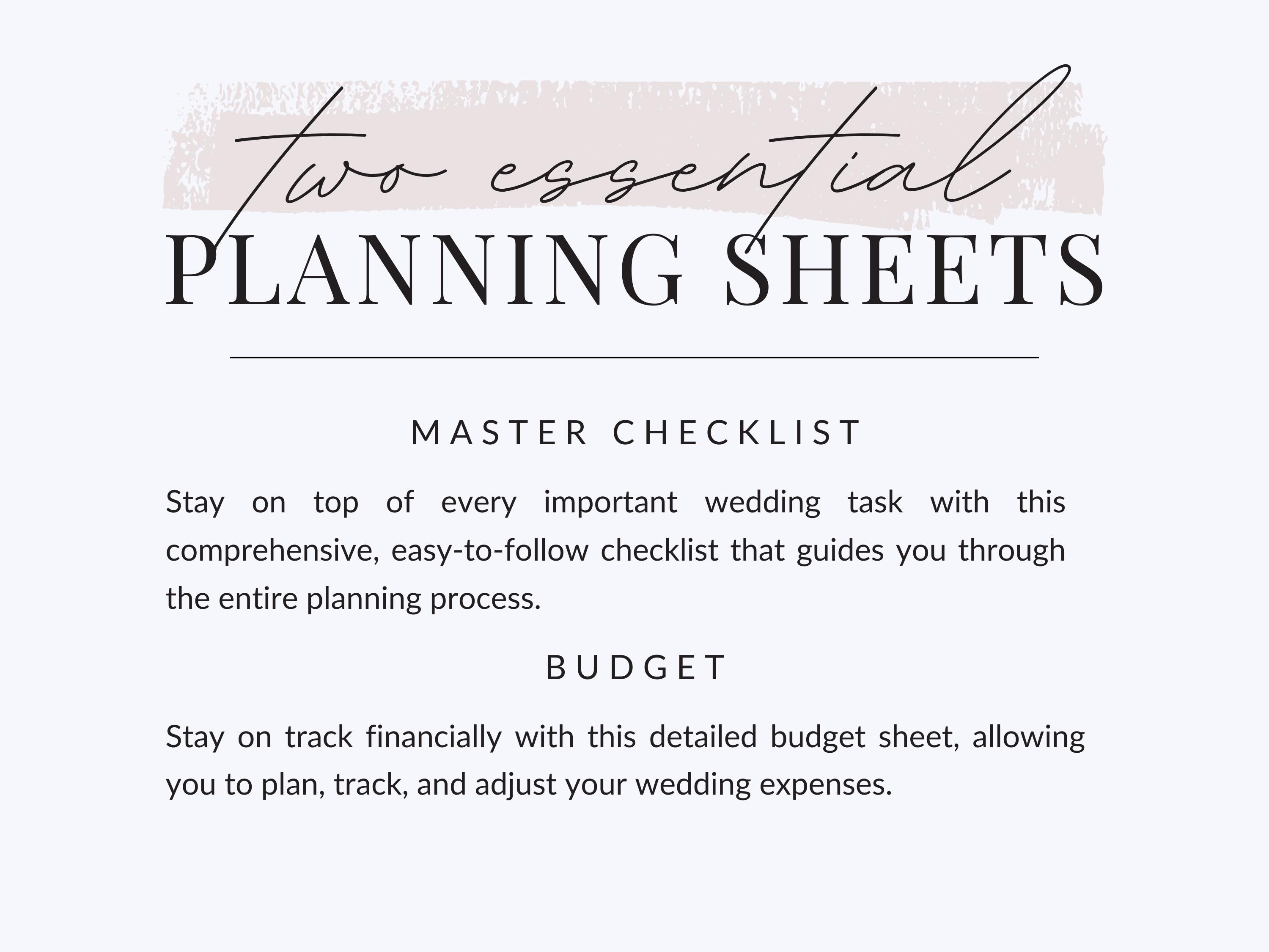 LDS Temple Wedding Planning Checklist & Budget Tracker | 2 Google Sheet ...