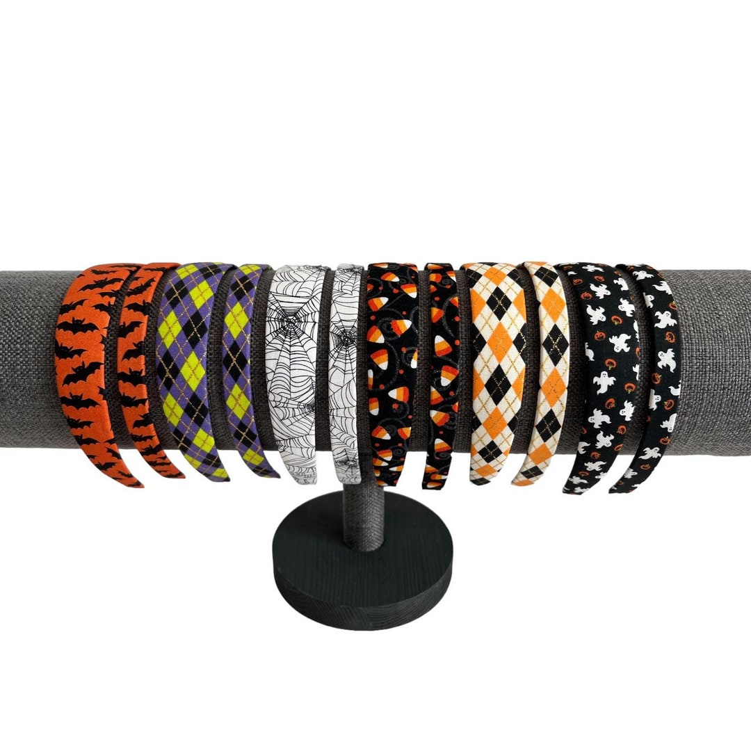 Spooky Halloween Headbands Women or Girls With Bats, Webs, Ghosts, and ...
