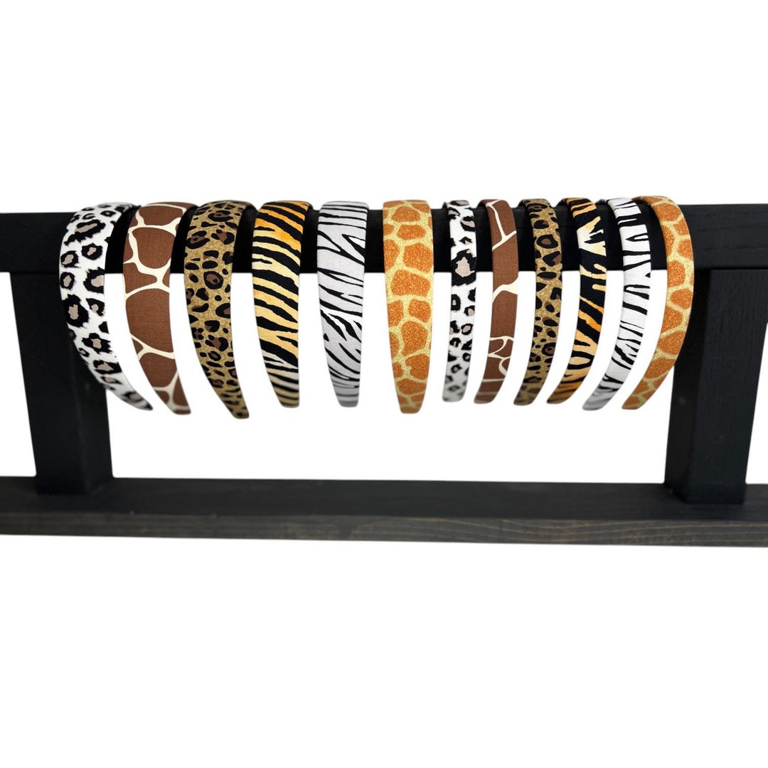 Leopard, Giraffe, Cheetah, Zebra, and Tiger Print Headbands for Women ...