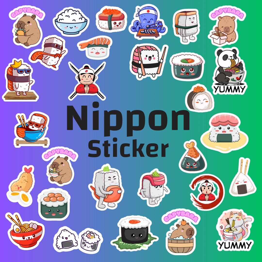 Nippon Sticker - Etsy