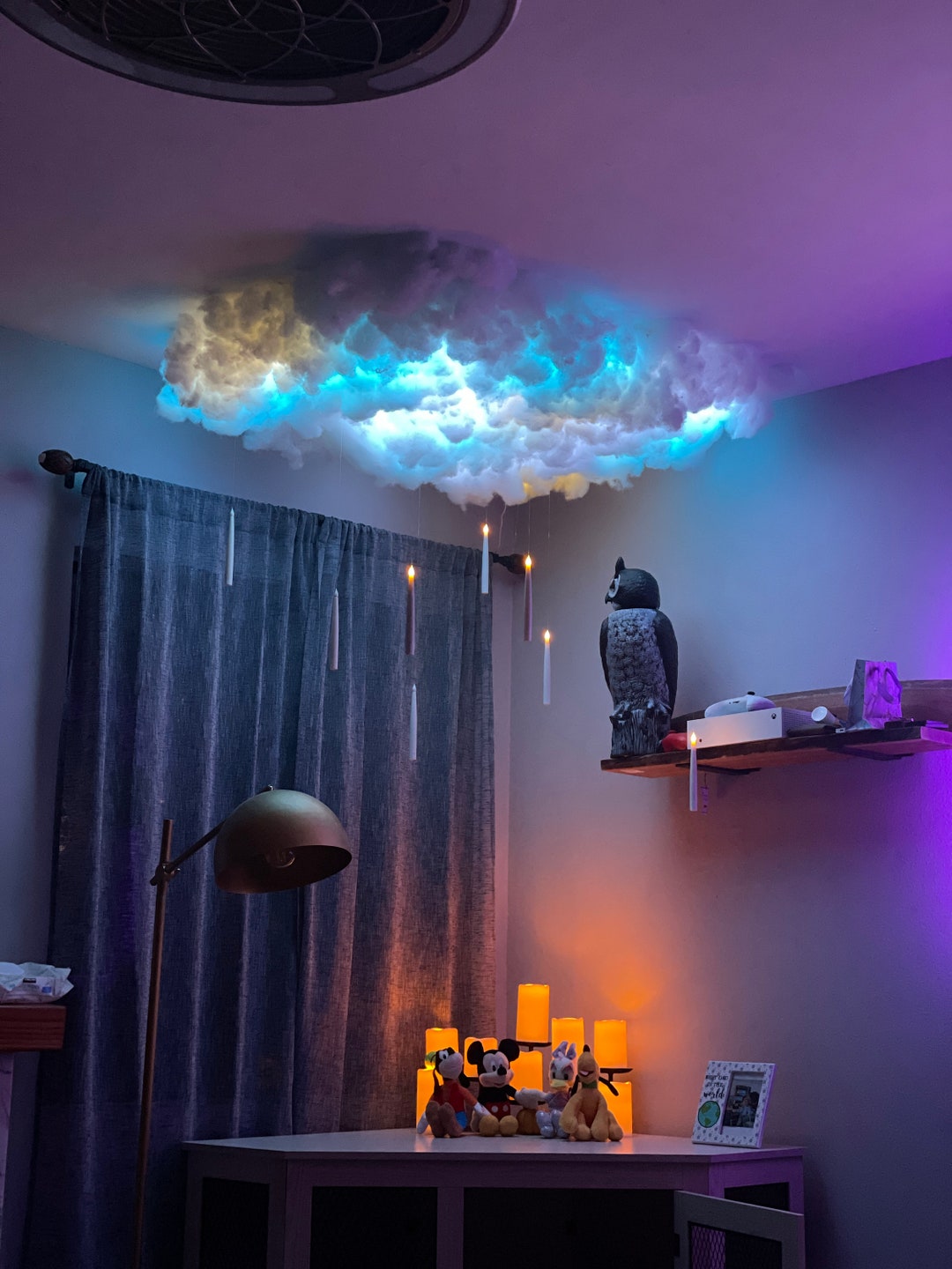 Modern Cloud Light Ceiling Hanging Lamp Custom Built Bluetooth Govee ...
