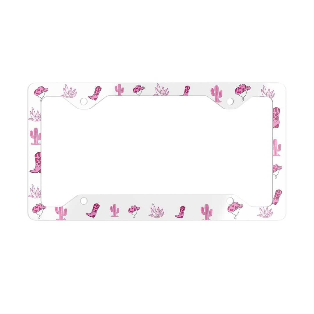 Cow Girl License Plate Frame - Etsy