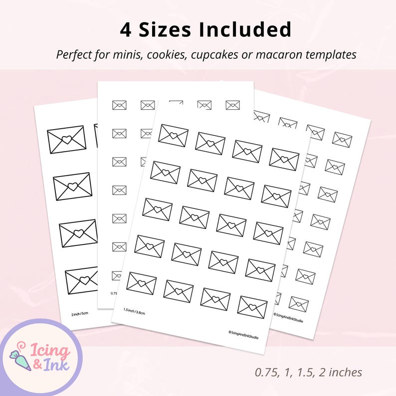 Love Letter Royal Icing Transfer Printable, Valentine Cookie Decorating ...