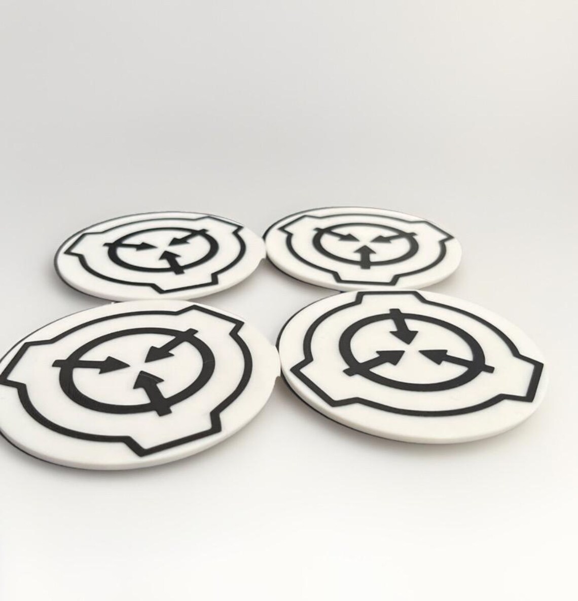 SCP Foundation Logo Coasters | 3D Printed PLA Coaster Set - Etsy