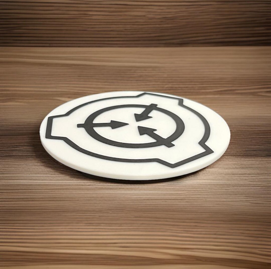 SCP Foundation Coaster Set of 4 | 3D Printed Drink Coasters | SCP Logo ...