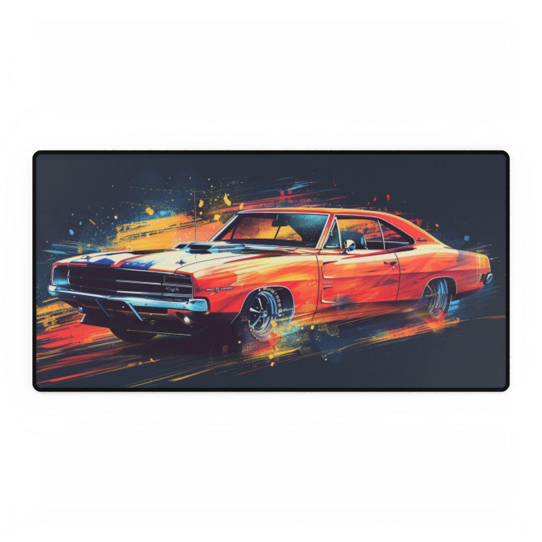 Classic Car Desk Mat: Retro Automobile Workspace Protector - Etsy