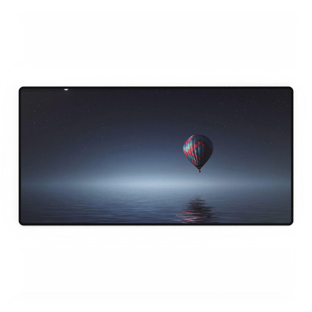 Hot Air Balloon Desk Mat: Minimalist Gaming Mouse Pad - Etsy