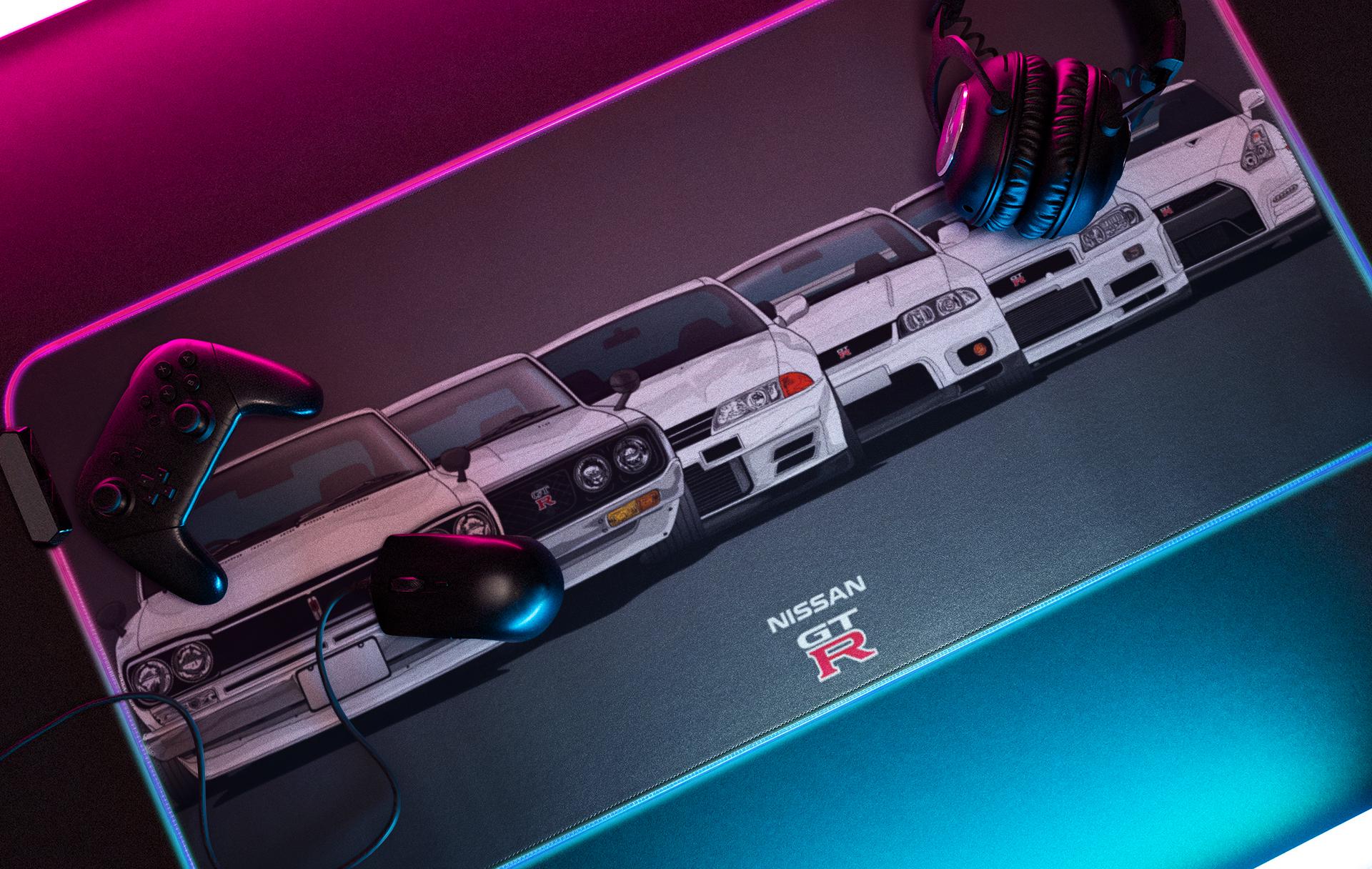 Nissan GTR Timeline Desk Mat: Car Enthusiast Racing Office Decor - Etsy