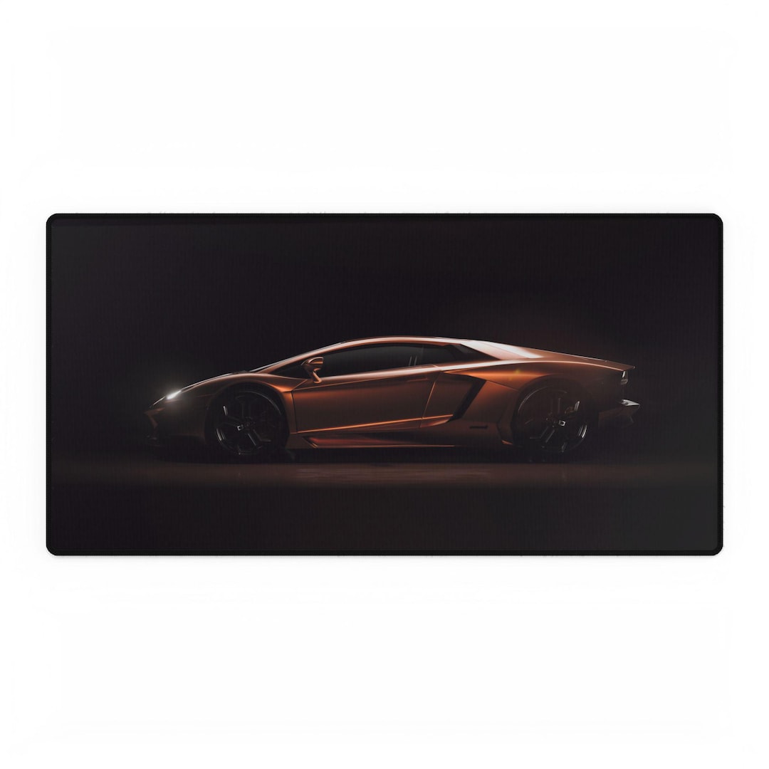 Lamborghini Aventador Desk Mat - Luxury Car Lover Gift, Gaming Mouse ...