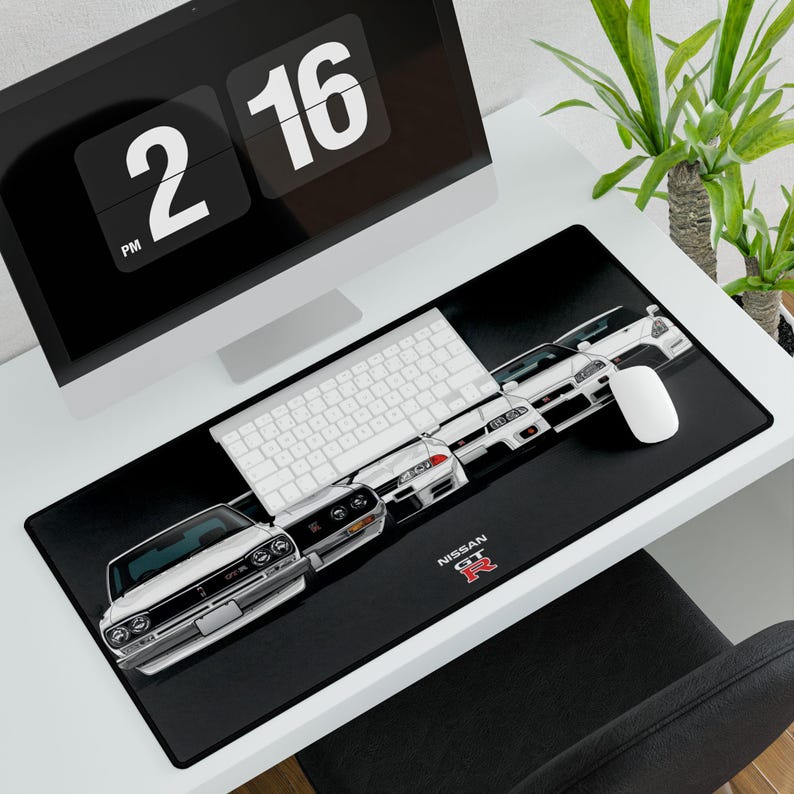 Nissan GTR Timeline Desk Mat: Car Enthusiast Racing Office Decor - Etsy