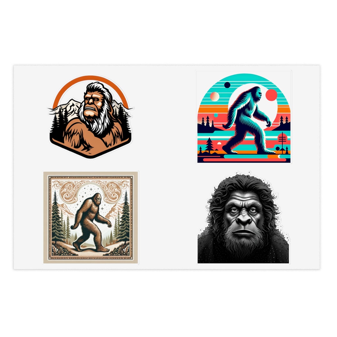 Sasquatch Bigfoot Sticker Sheets - Etsy