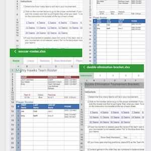 Sports Excel Spreadsheets - Etsy