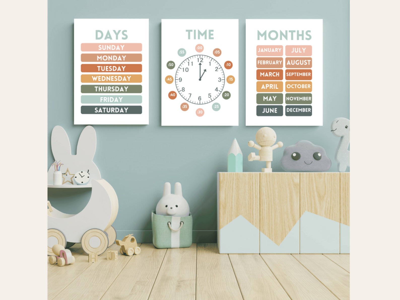 Educational Posters Bundle, Montessori Classroom Decor, Preschool Wall ...