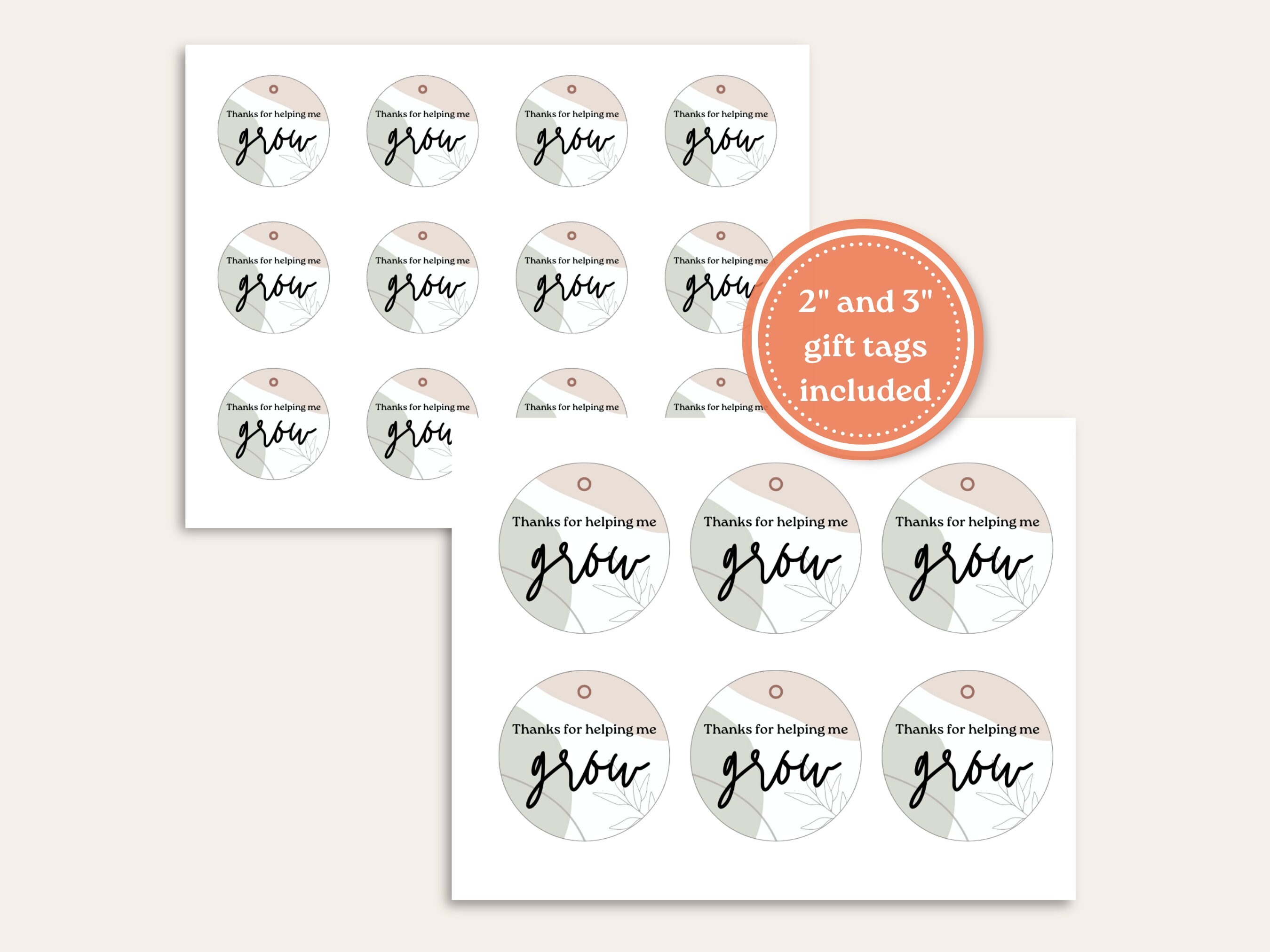 Teacher Appreciation Day Gift Idea, Teacher Plant Gift Tag, Daycare ...