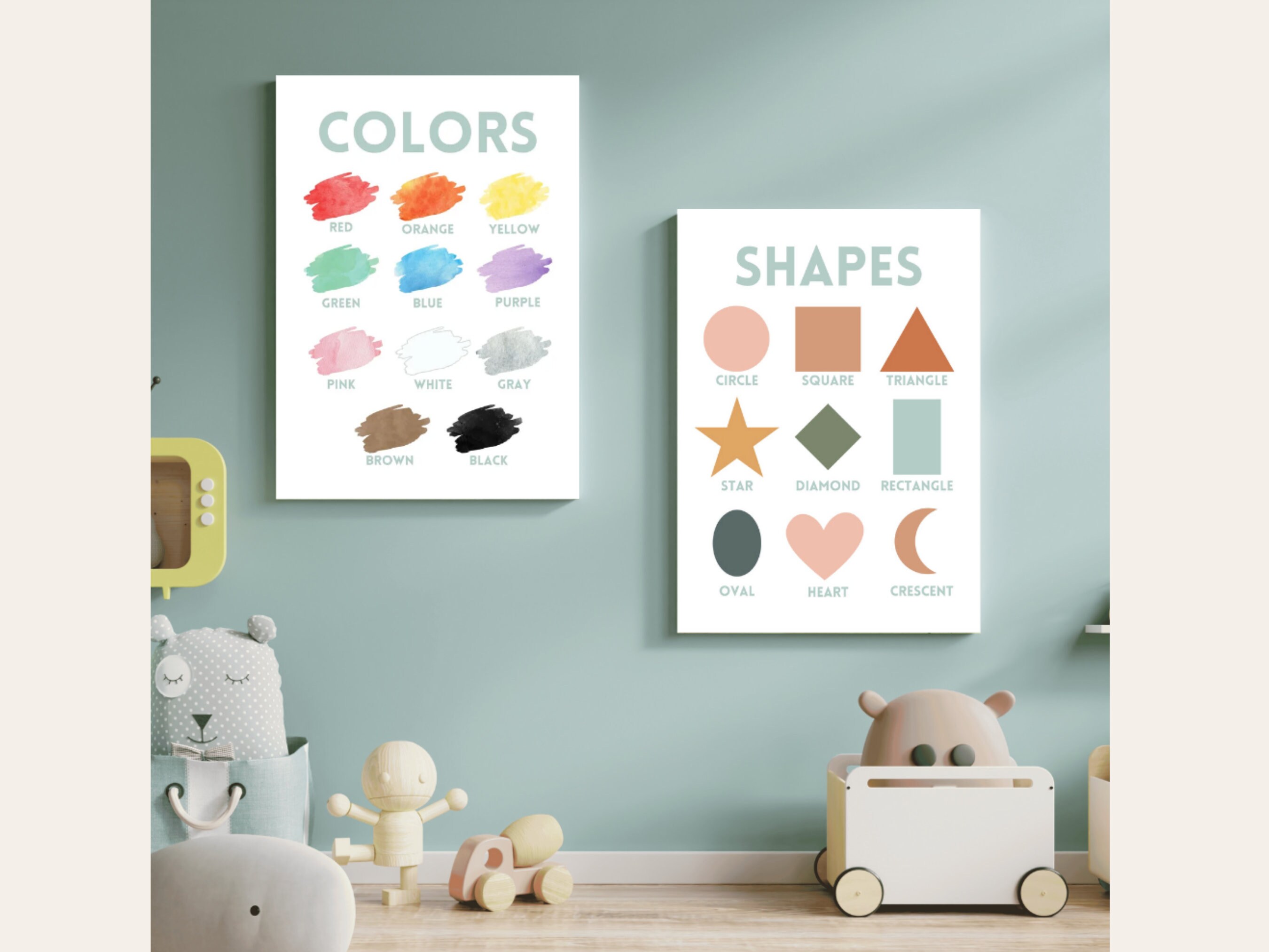 Educational Posters Bundle, Montessori Classroom Decor, Preschool Wall ...