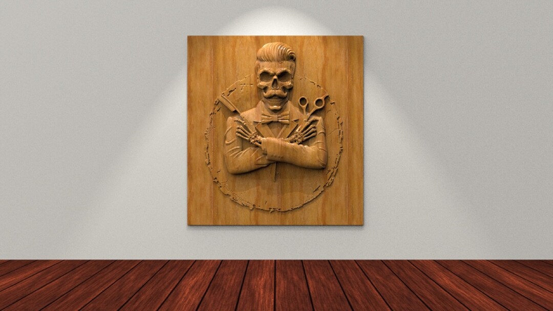 Barber - Cnc Router Files for Wood: Dxf, Dwg, Eps, Stl, Svg, Laser ...