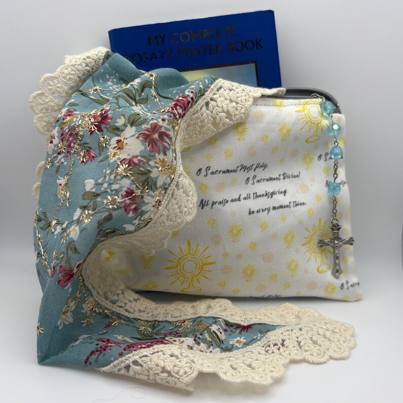 Eucharistic Adoration Pouch | Rosary Pouch | Catholic Veil Bag - Etsy