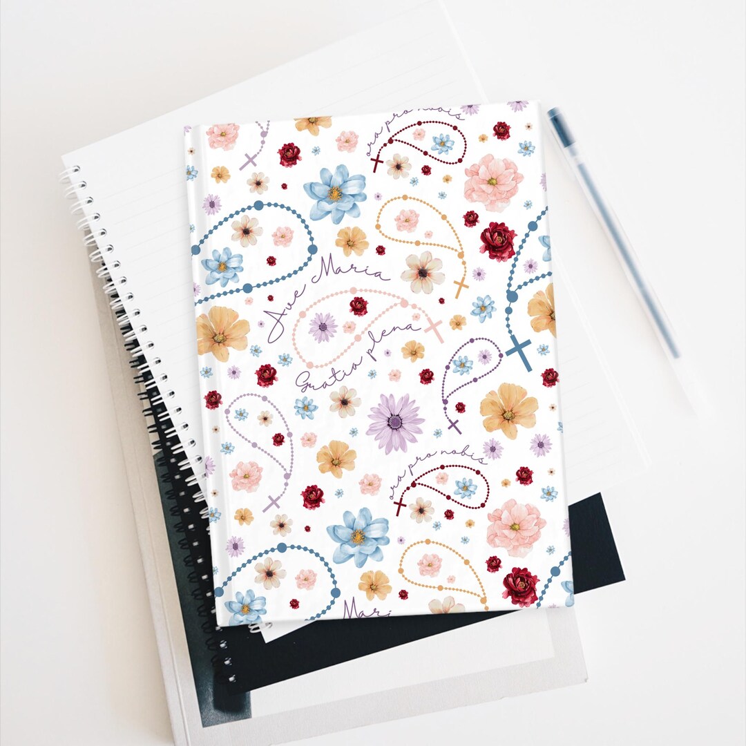 Floral Rosary Prayer Journal - Casebound - Etsy