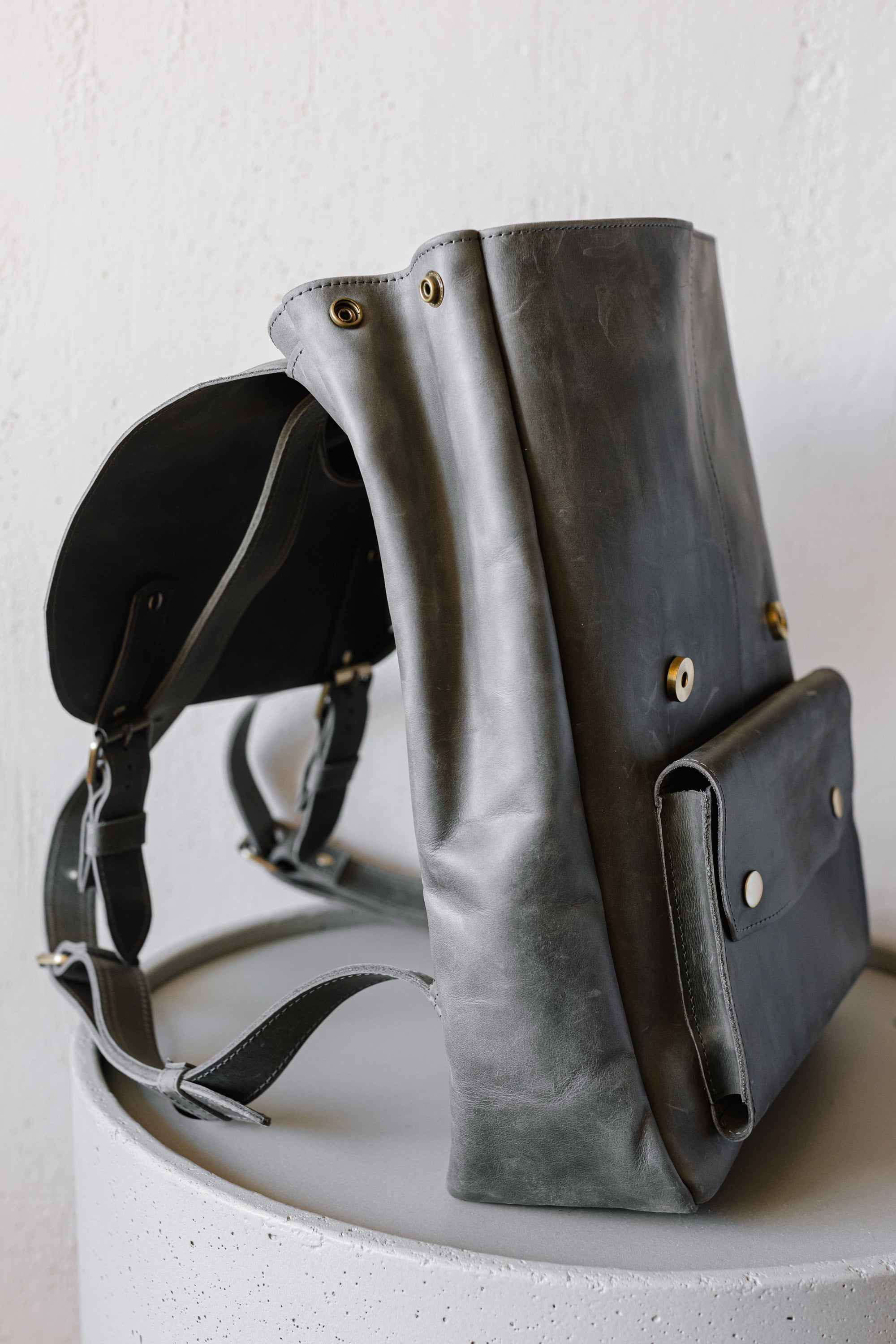 Backpack for Men, Fathers Day Gift, Leather Haversack, Large Backpack ...