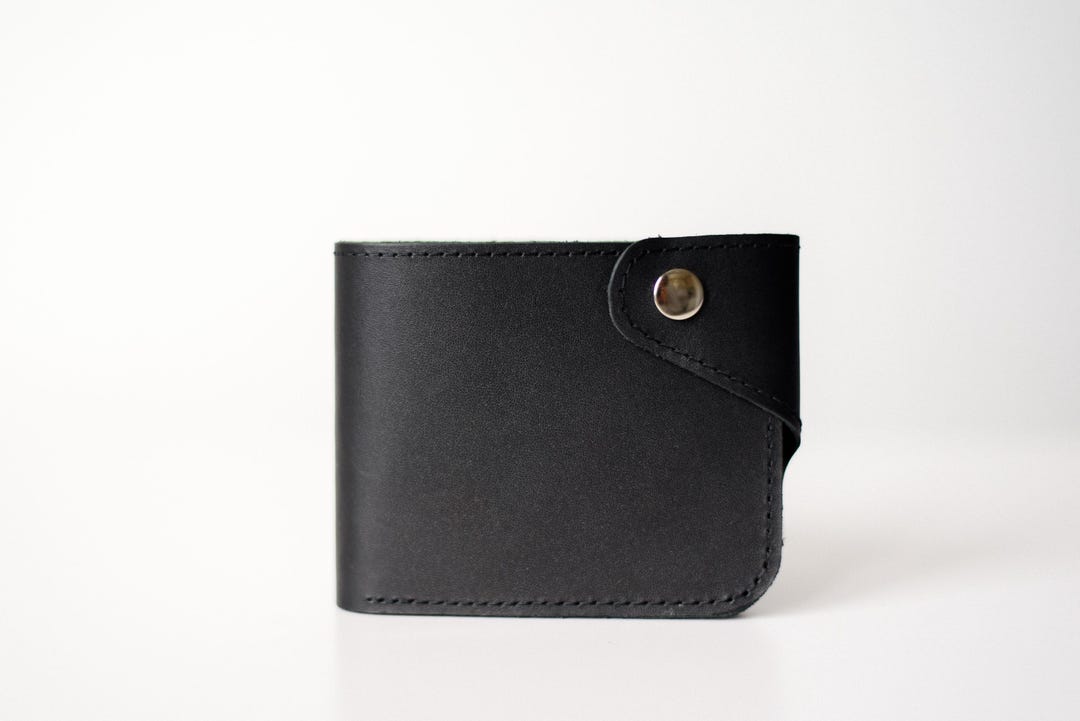 Minimalist Leather Mens Wallet, Monogrammed Wallet, Real Leather Wallet ...