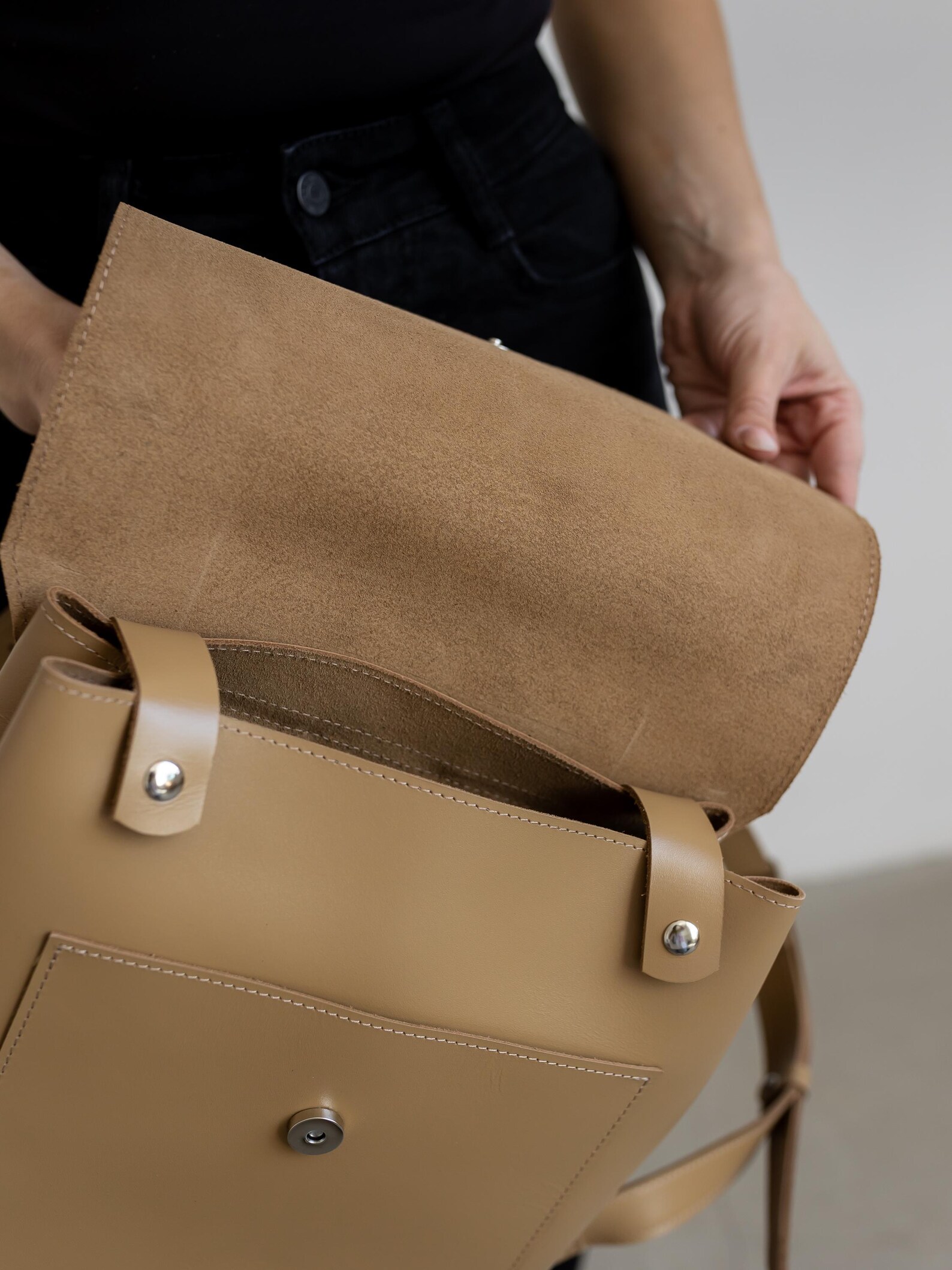 Handmade Leather Womens Backpack, City Backpack, Travel Rucksack, Gift ...
