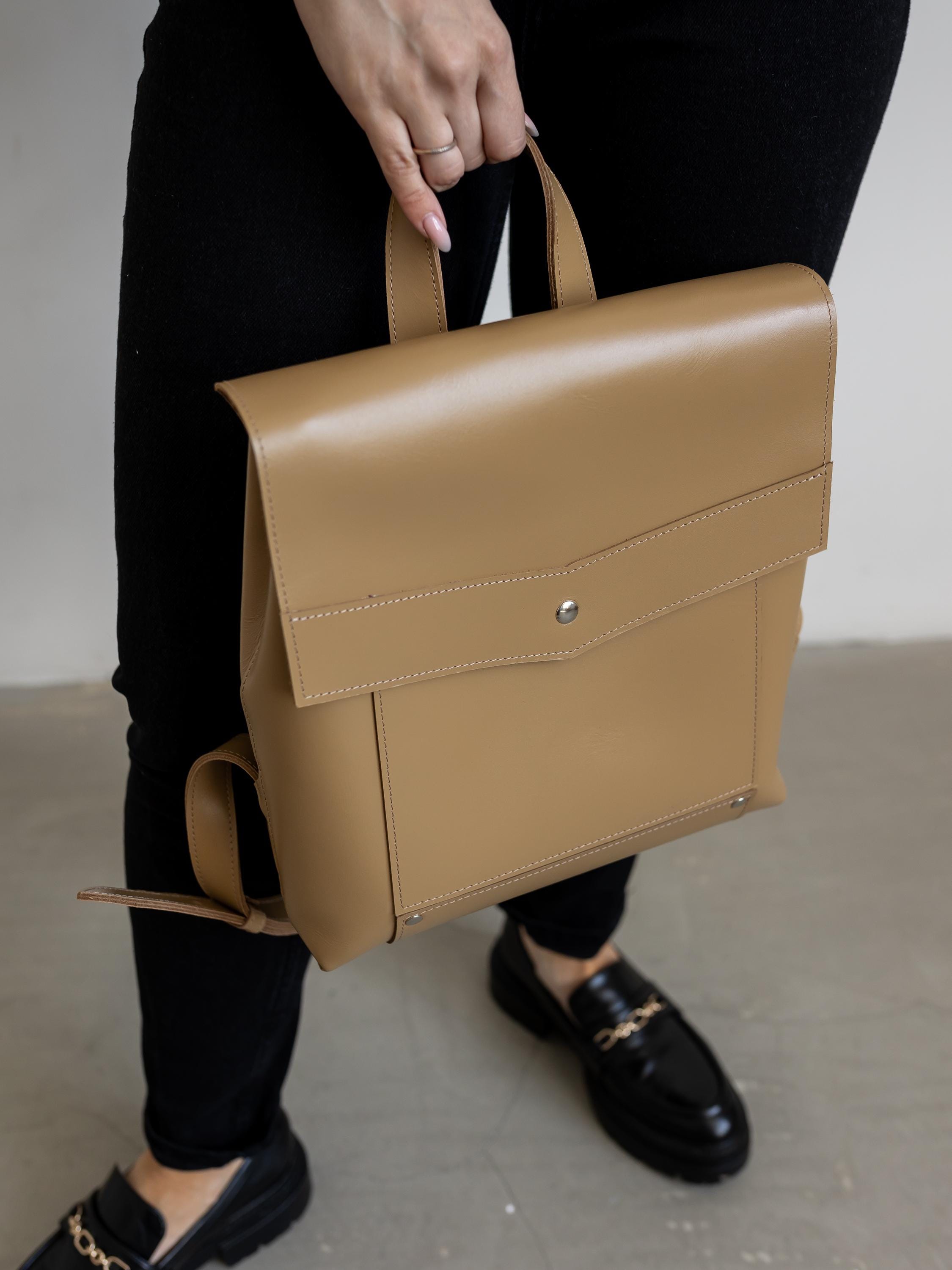 Handmade Leather Womens Backpack, City Backpack, Travel Rucksack, Gift ...