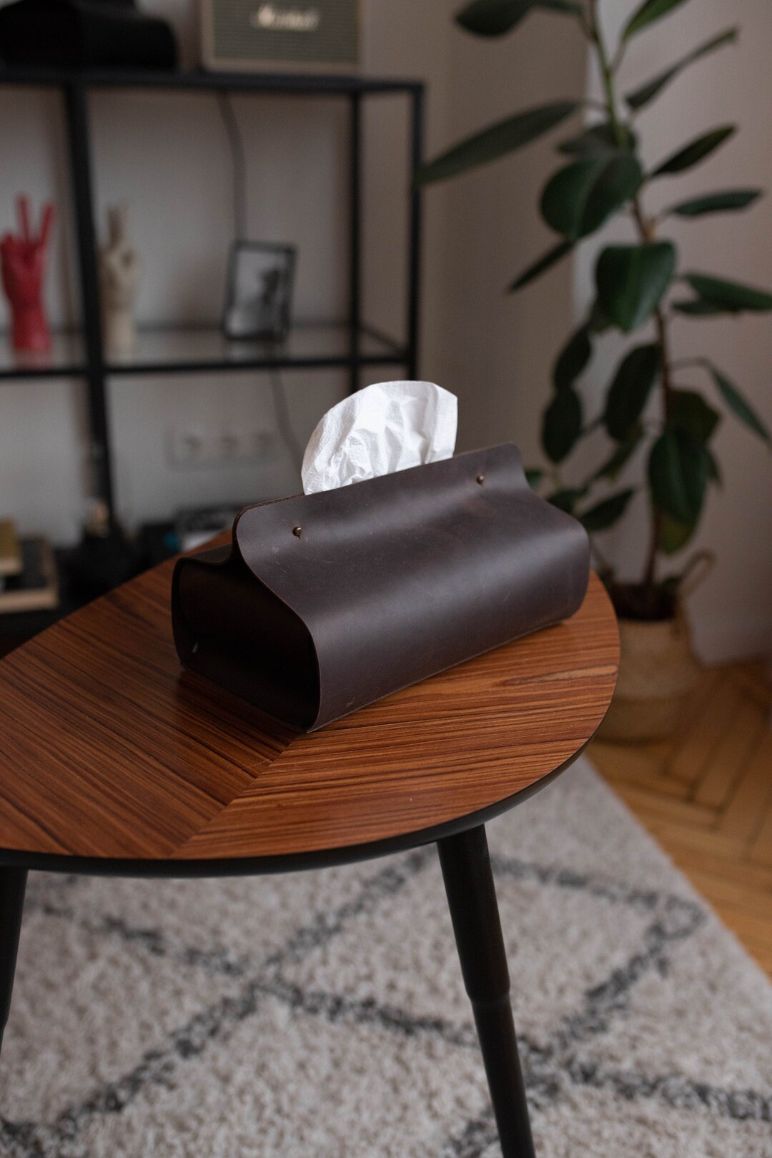 Leather Napkin Holder, Tissue Box Cover, Kitchen Organizer, Home Gift ...