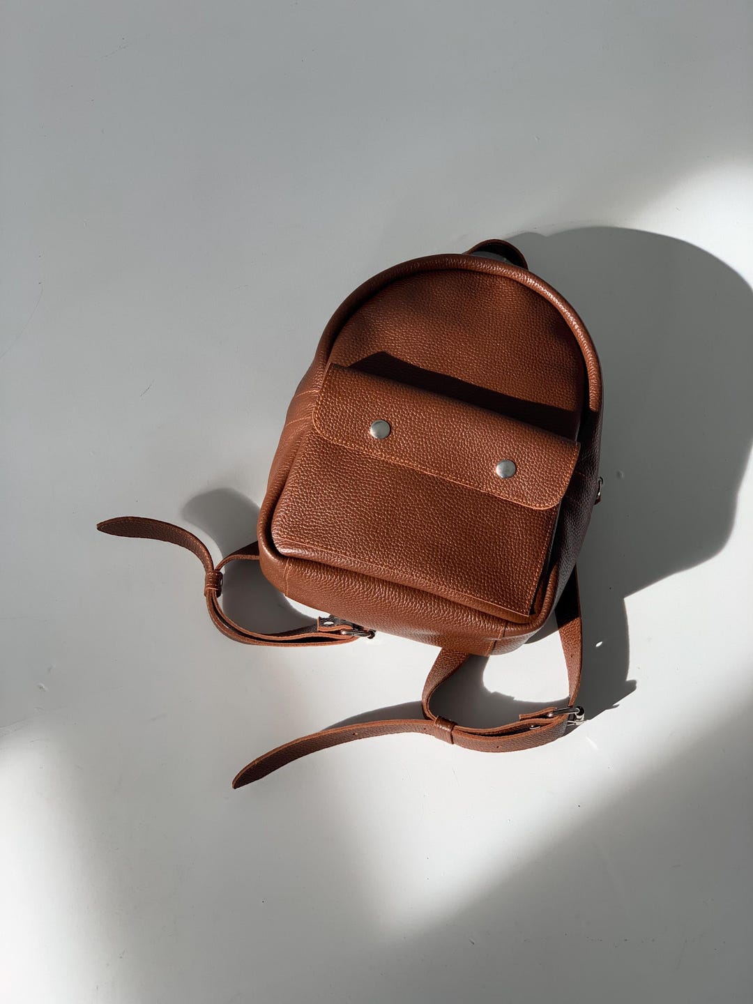 Mini Leather Backpack, Personalized Knapsack, Backpack for Women ...