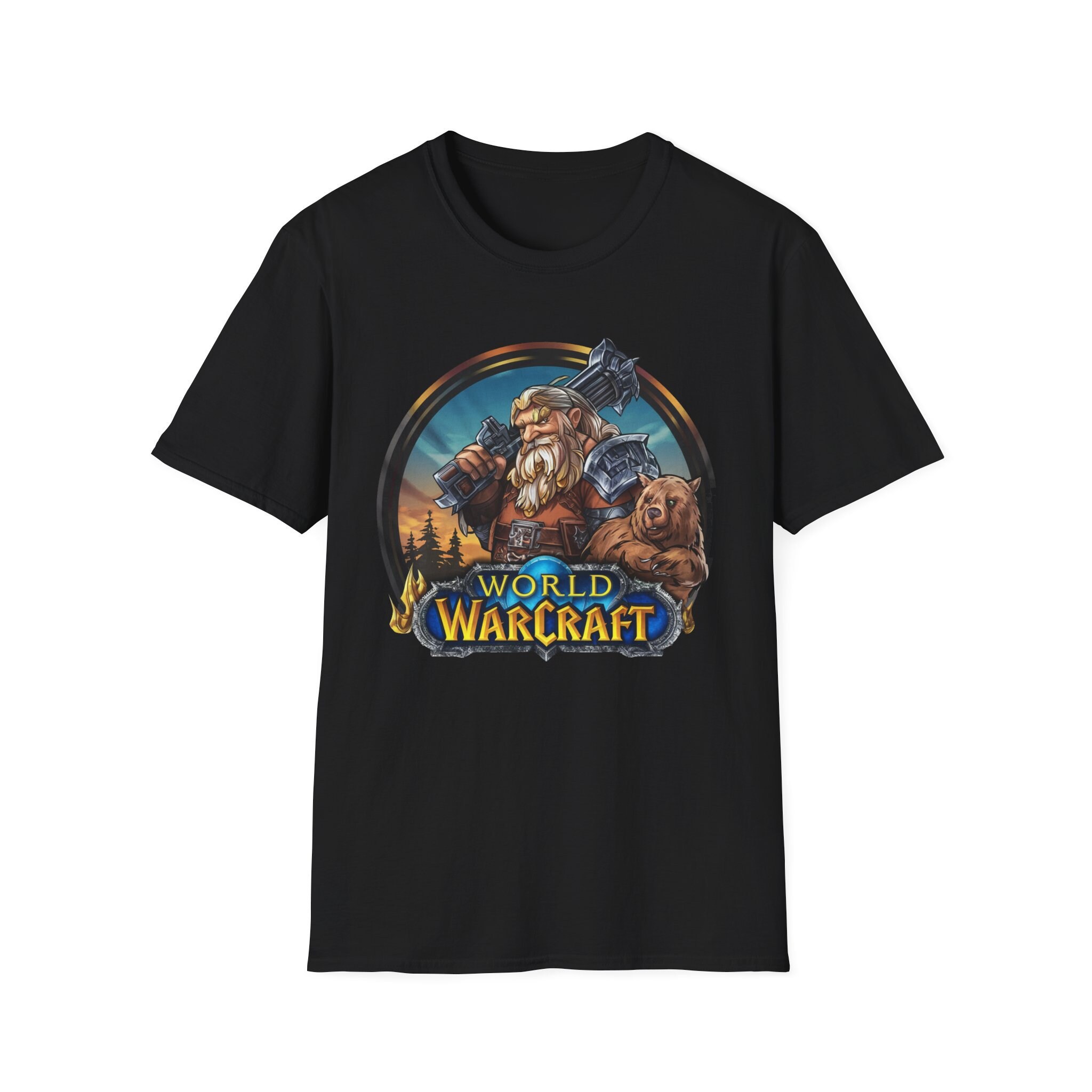 Wow Dwarf Hunter Tee Video Game Fan Apparel, World of Warcraft ...