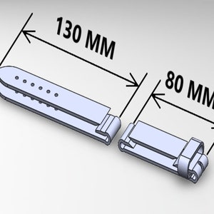130 Mm X 80 Mm - PDF and DXF Model for Watch Strap | Pdf and Dxf ...