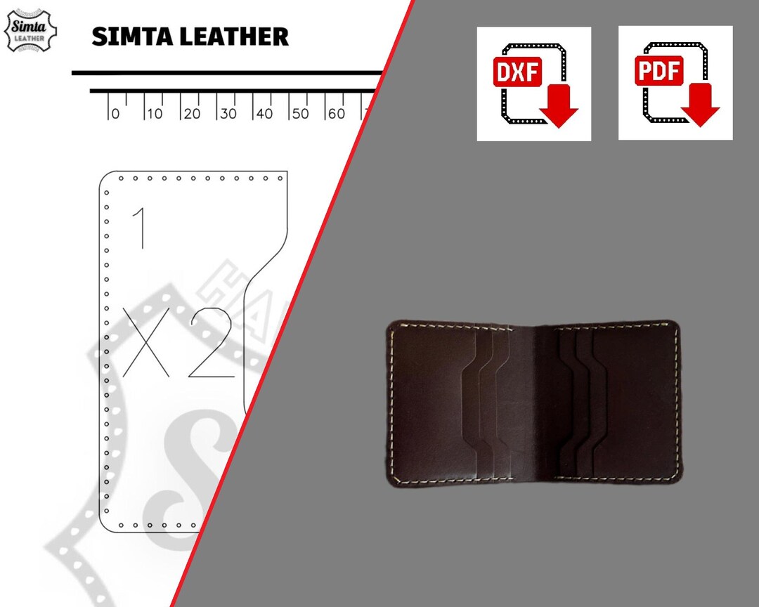 Wallet Model 7 | Pdf and Dxf Model for Wallet | PDF and DXF Digital ...