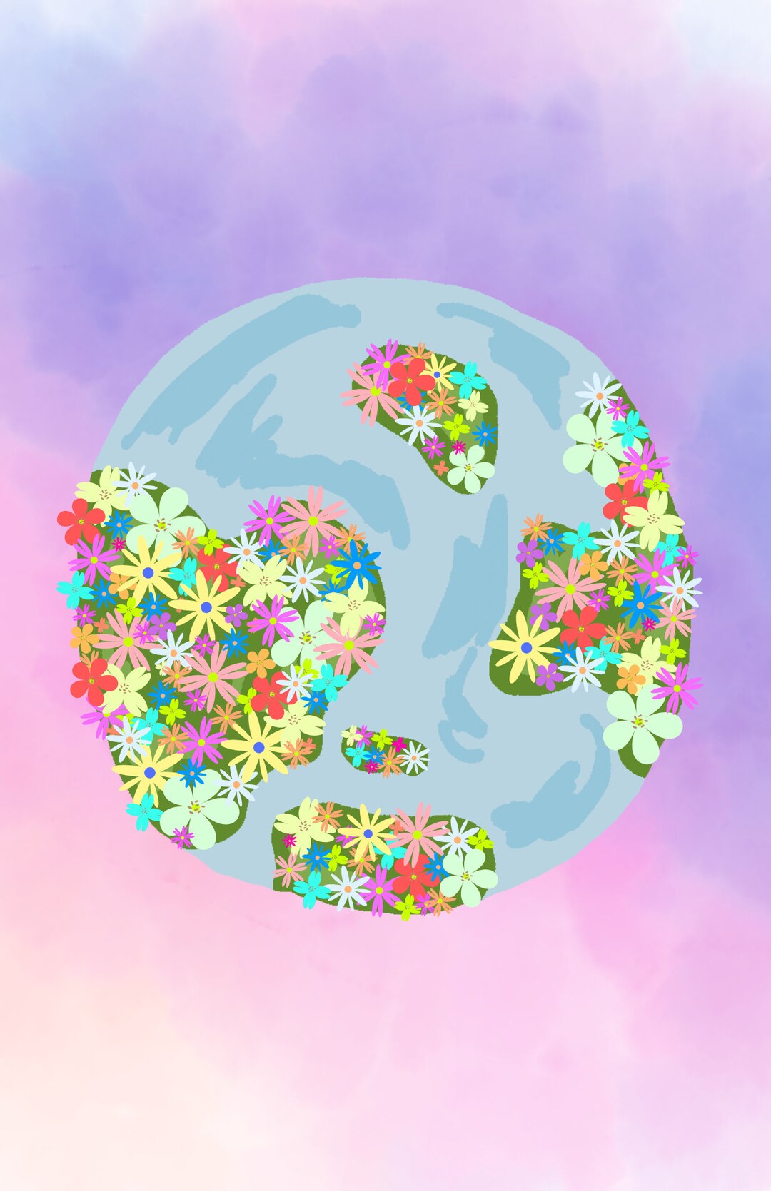 Flowers of Earth Pastel Version - Etsy