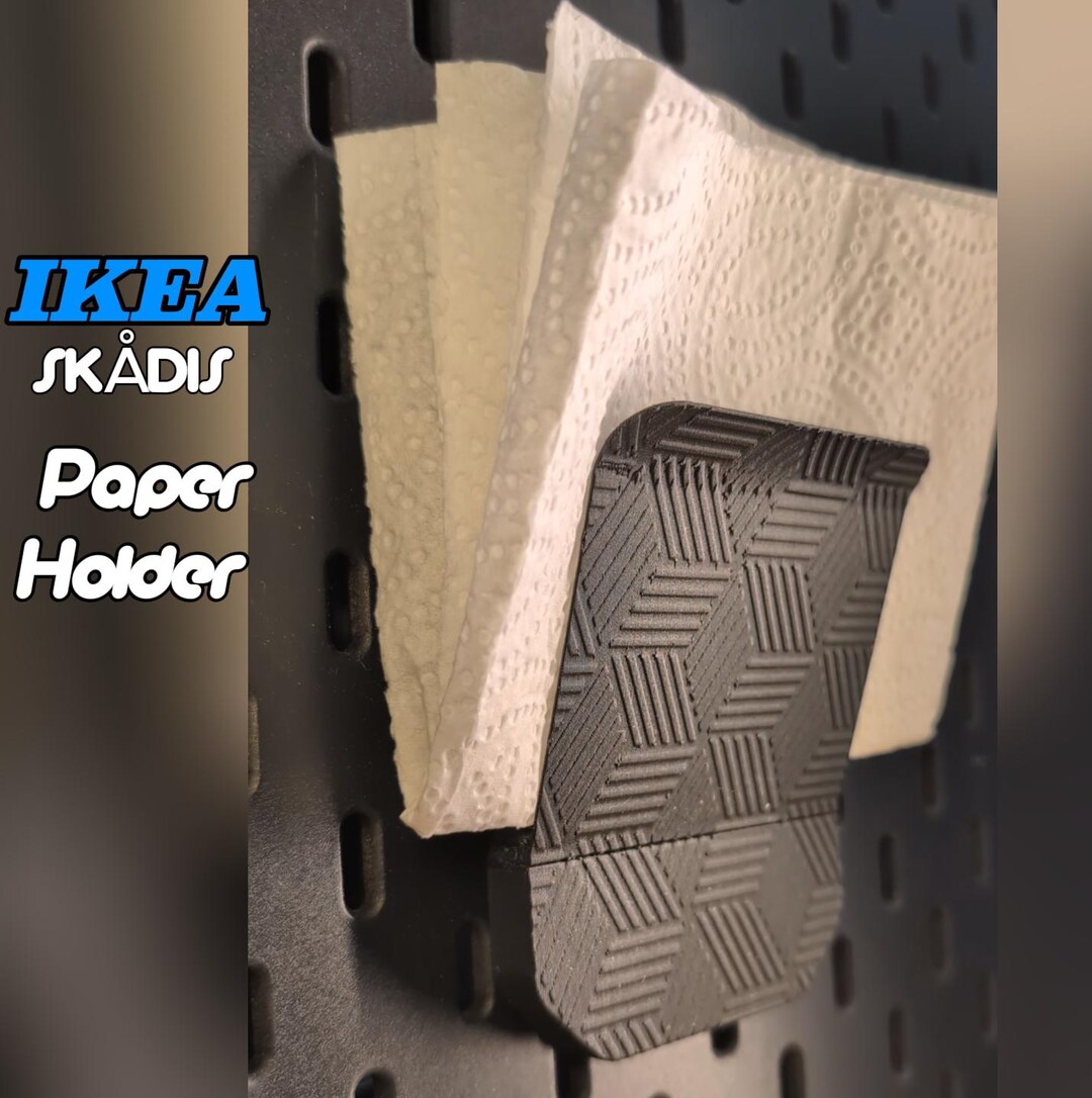 IKEA Skadis Paper Holder: 3D Printed PLA, Lined Pattern - Etsy