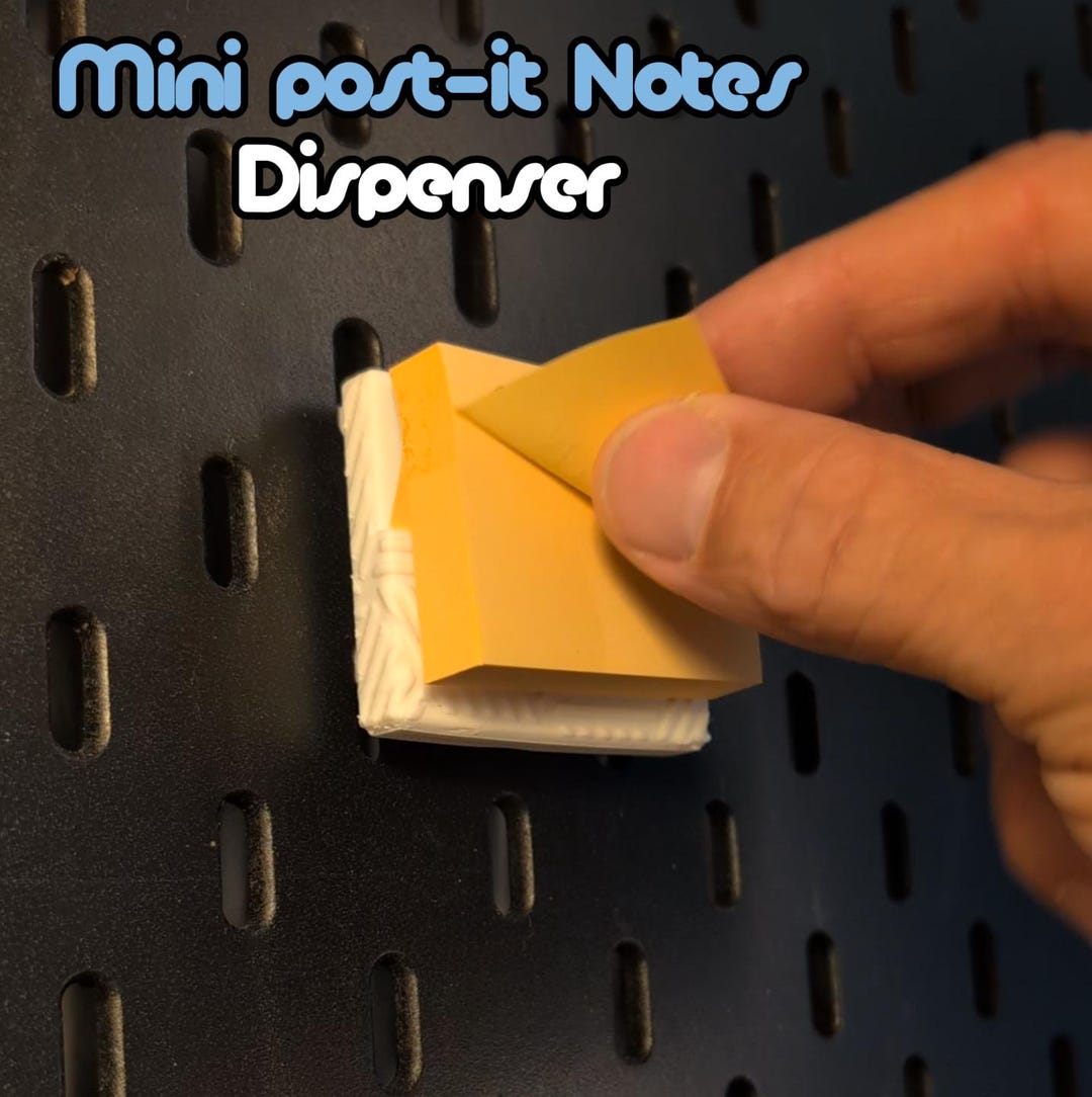 Skadis Pegboard Mini Note Dispenser: Customizable Desk Organizer - Etsy