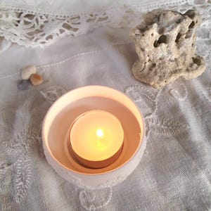 Tea Light Coral Inspired/tea Light for Beach House/eco Friendly Tea ...