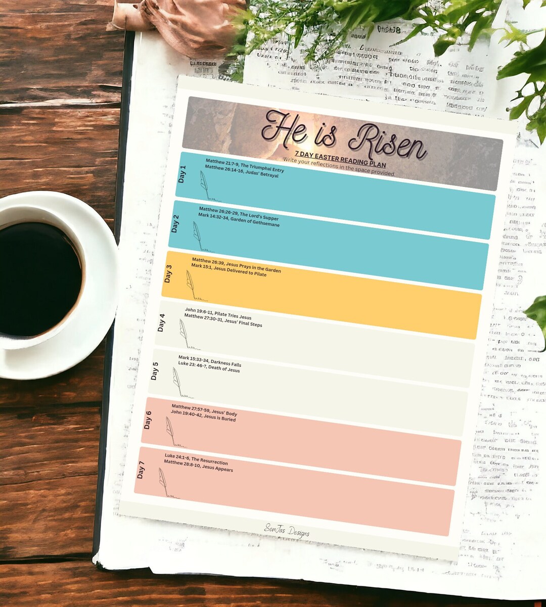 Easter Bible Reading Plan - Etsy