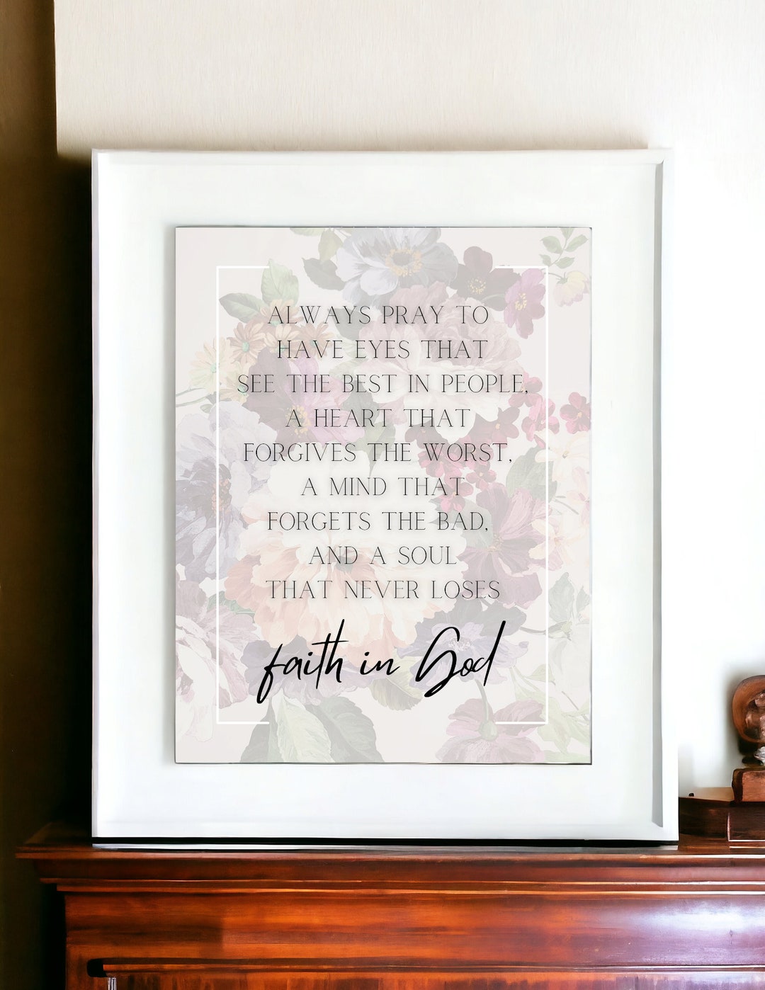 Faith Inspirational Poster Print - Etsy